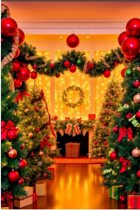 Christmas background design Template | PosterMyWall