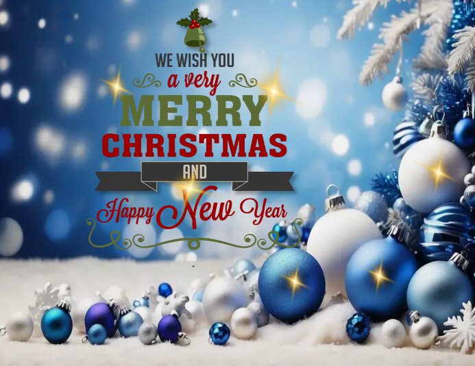 Christmas background wit glitter light effect Template | PosterMyWall