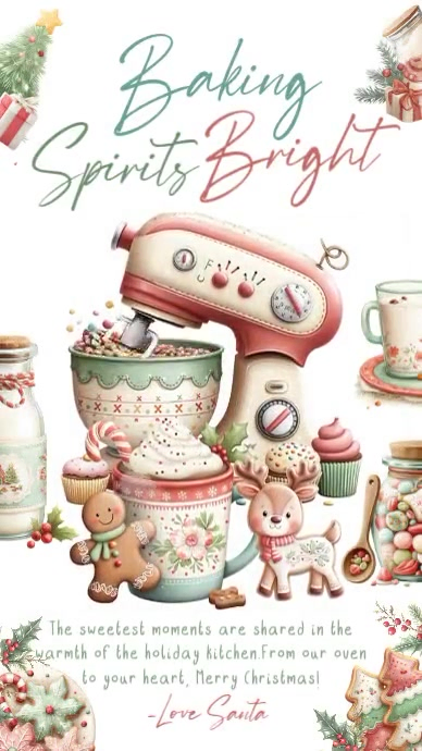 Christmas Bake Template | PosterMyWall