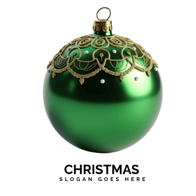 Christmas Ball Logo Template | PosterMyWall