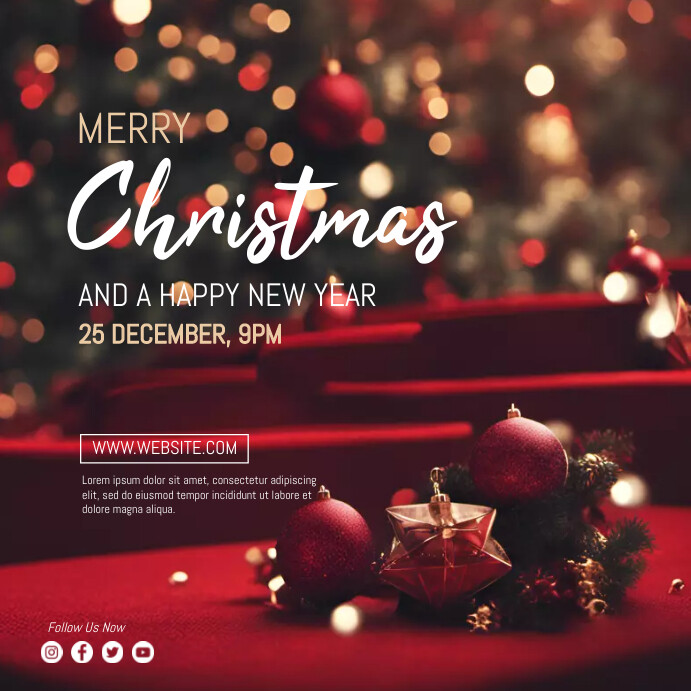 christmas banner and flyer social media templ Template | PosterMyWall