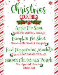 Christmas bar menu Template | PosterMyWall