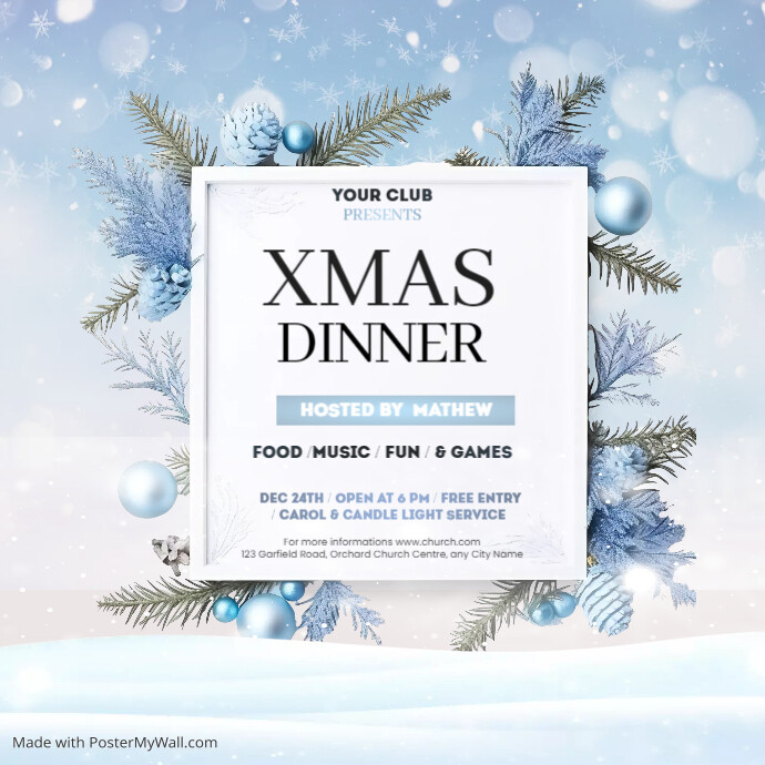 Christmas bash Template | PosterMyWall