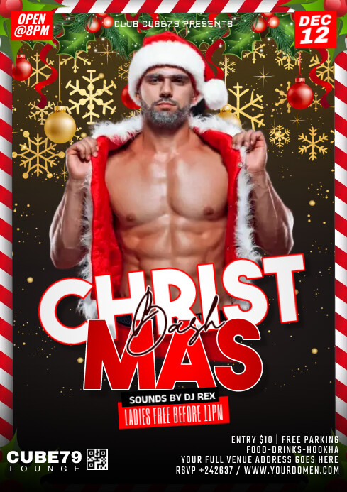Christmas bash Template | PosterMyWall