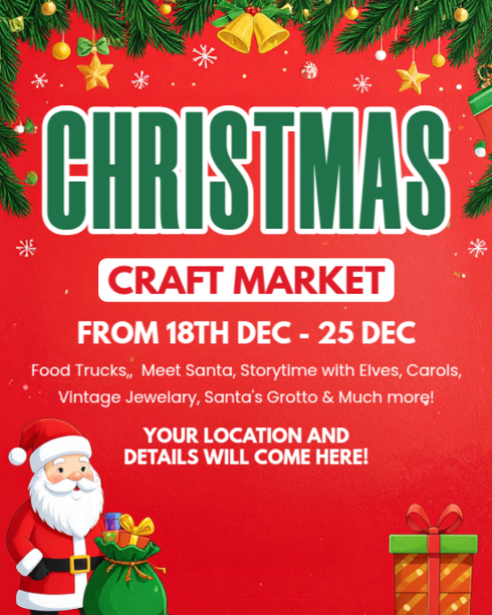 Plantilla de christmas bazaar | PosterMyWall