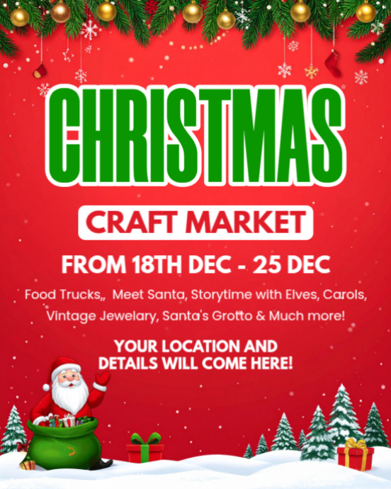 christmas bazaar Template | PosterMyWall