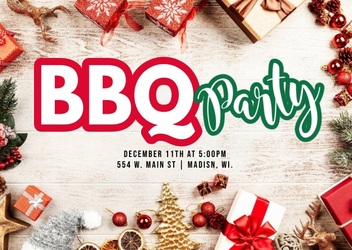 Copy of Christmas Bbq | PosterMyWall