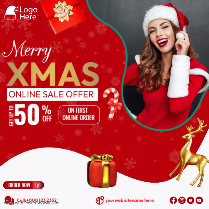 Christmas Best Offer Template | PosterMyWall