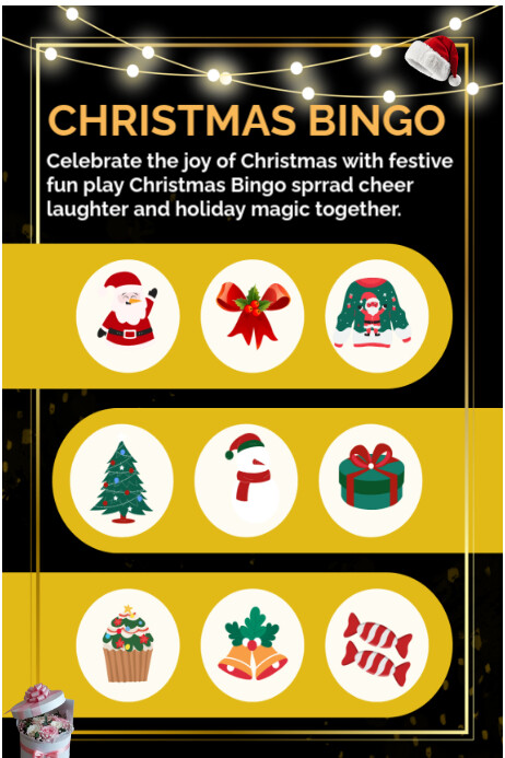 Christmas bingo party Template | PosterMyWall