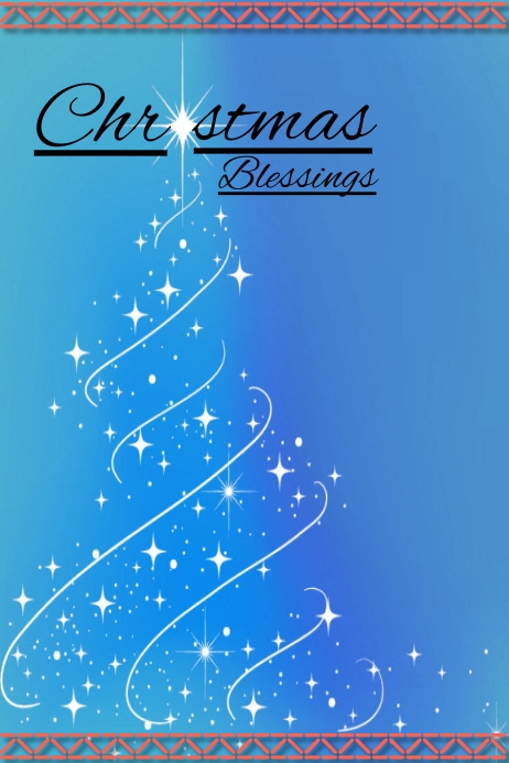 Christmas Blessings Card Template | PosterMyWall