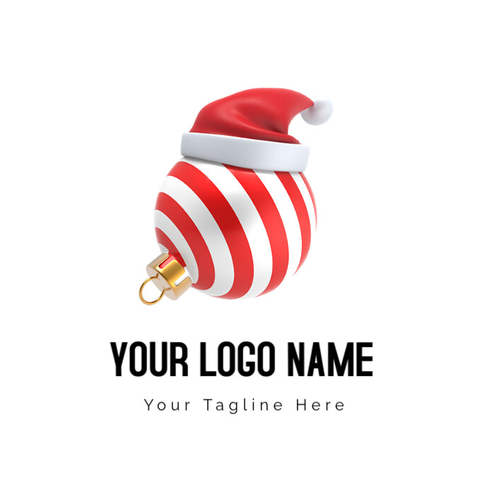Plantilla de Christmas Bombka New Year Gingerbread Logo | PosterMyWall