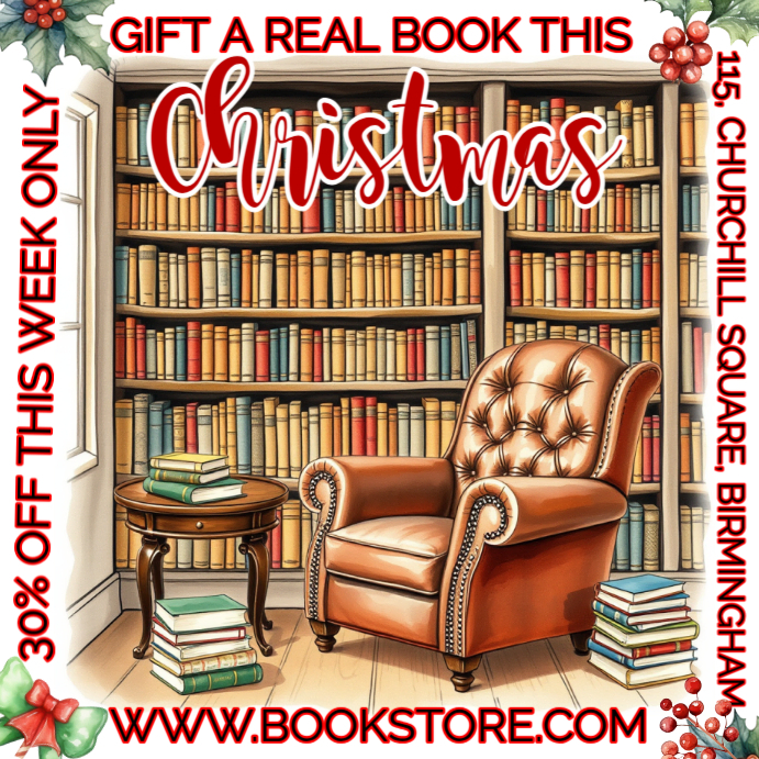 Christmas Bookstore Reading Ad Instagram Post Template | PosterMyWall