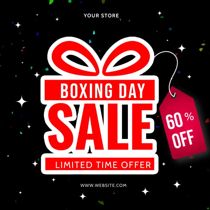 Christmas Boxing Day Template | PosterMyWall