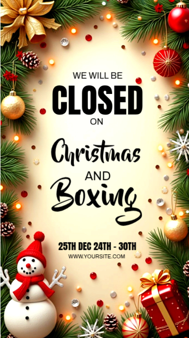CHRISTMAS BOXING DAY Template | PosterMyWall
