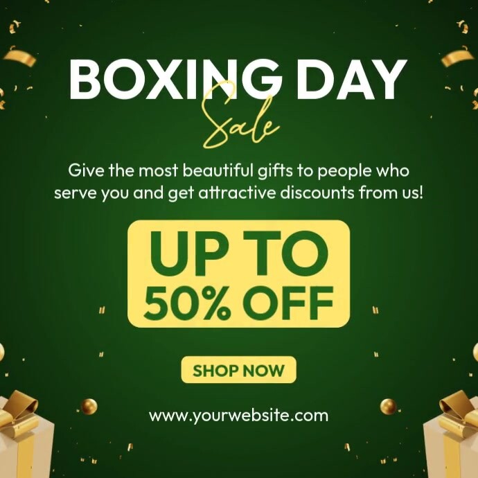 Christmas Boxing Day Template | PosterMyWall