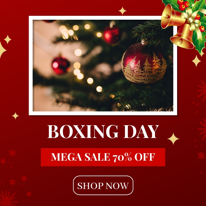 Christmas Boxing Day Instagram Template | PosterMyWall