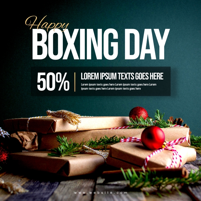 Christmas Boxing Day Template | PosterMyWall
