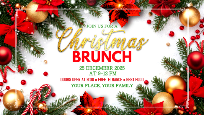 Christmas Brunch Template | PosterMyWall