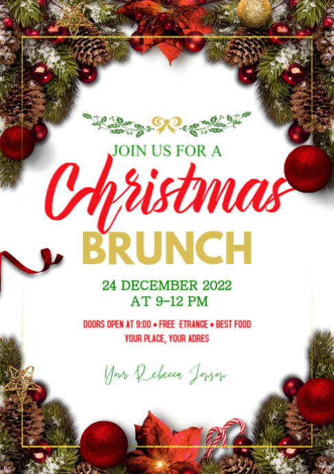 Copy of Christmas Brunch | PosterMyWall