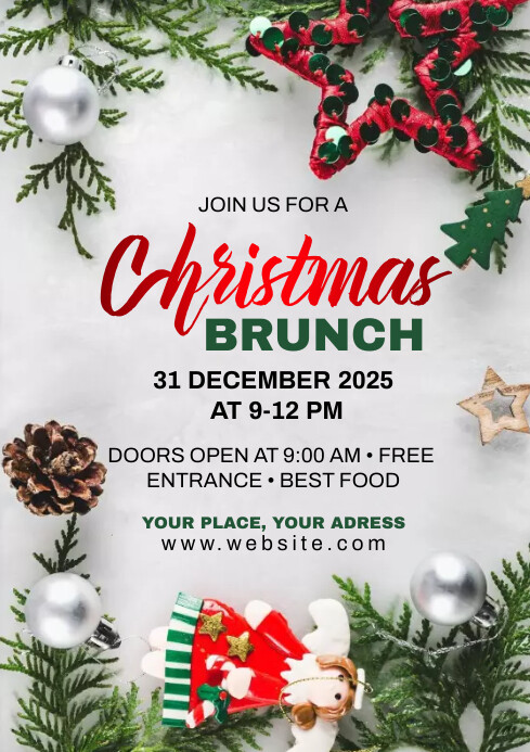 Christmas Brunch Template | PosterMyWall