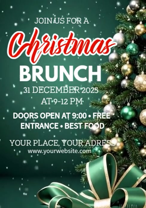 Christmas Brunch Template | PosterMyWall