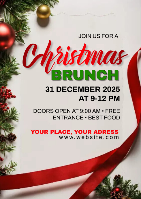 Christmas Brunch Template | PosterMyWall