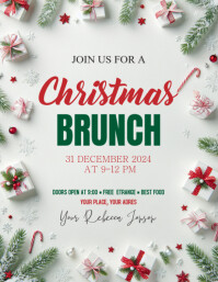 Christmas brunch Flyer Template | PosterMyWall