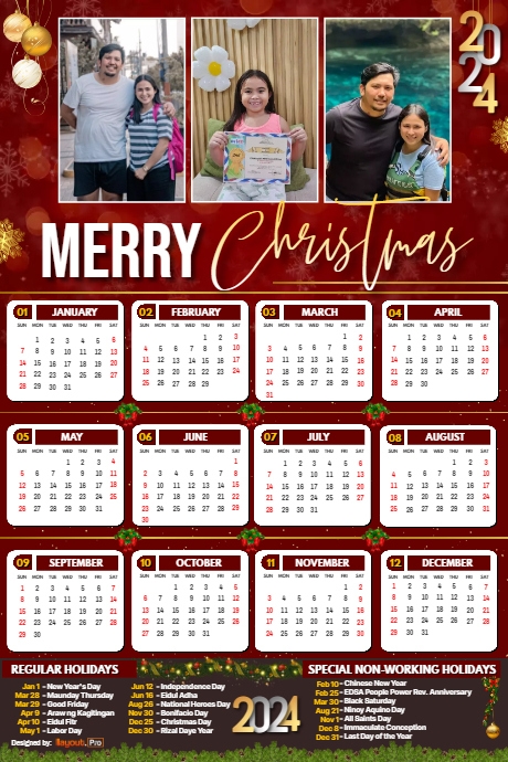 Copy of Christmas Calendar 2023 | PosterMyWall