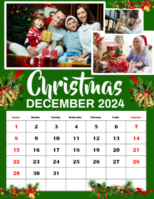 Modèle Christmas calendar | PosterMyWall