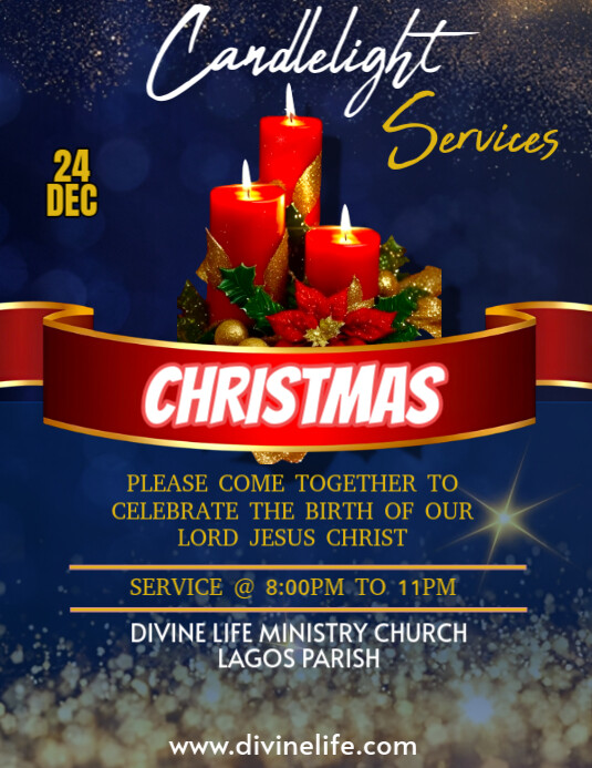 Christmas candle light Template | PosterMyWall