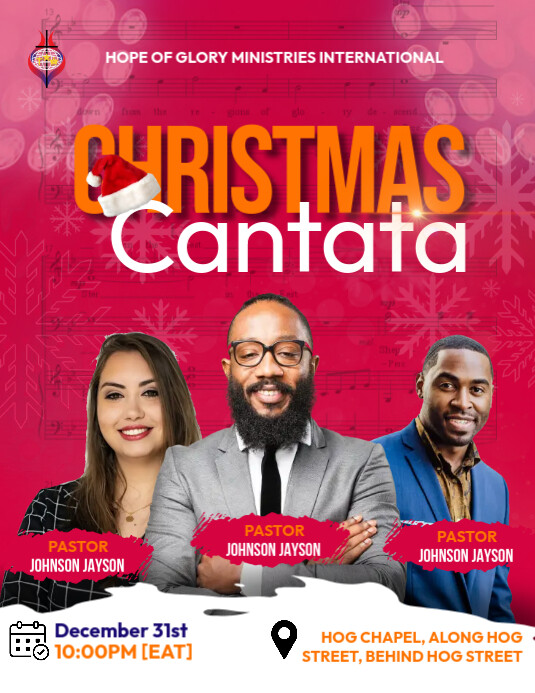 Christmas cantata Template | PosterMyWall