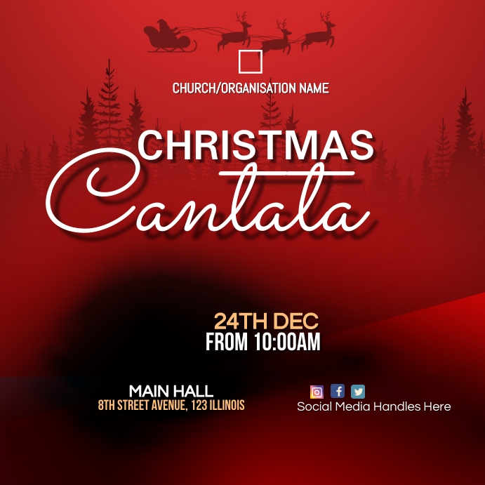 christmas cantata flyer Template | PosterMyWall