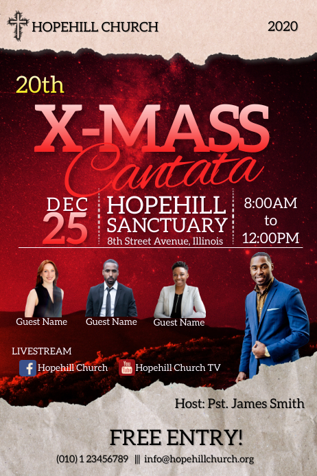 christmas cantata flyer Template | PosterMyWall