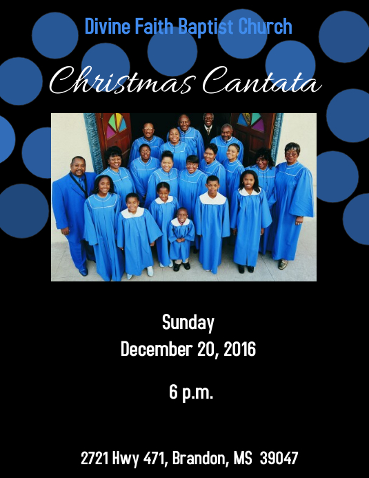 Copy of Christmas Cantata | PosterMyWall
