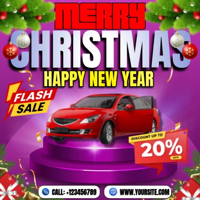 Copy of Christmas Car Promo | PosterMyWall