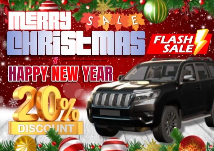 Christmas Car Promo Template | PosterMyWall