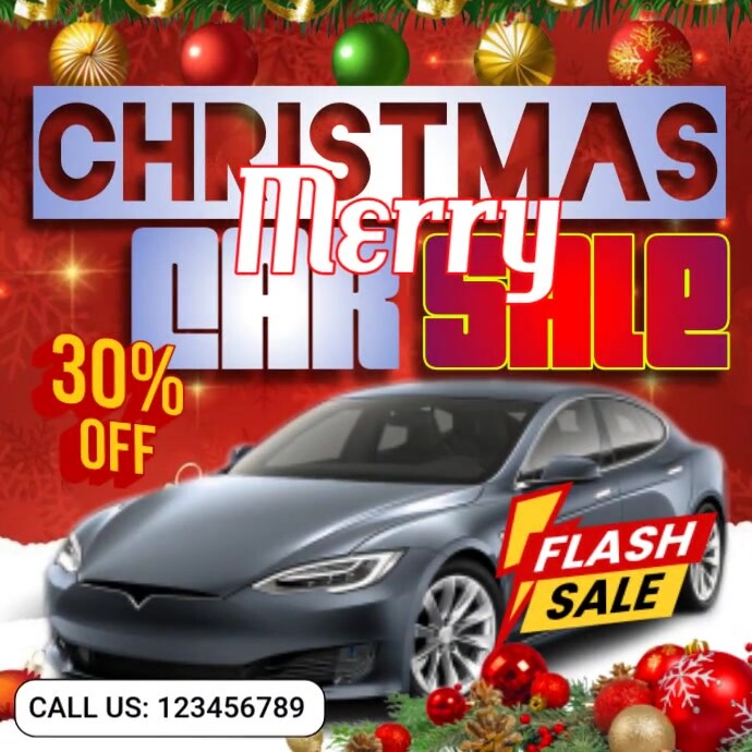 Plantilla de Christmas Car Promo | PosterMyWall