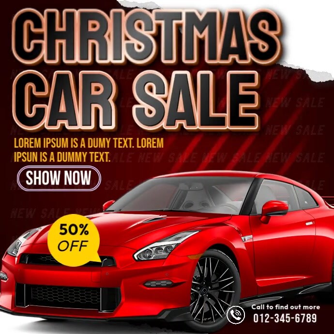 Copy of Christmas Car Sale | PosterMyWall