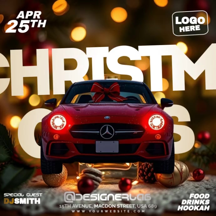 Plantilla de Christmas Car Sale | PosterMyWall