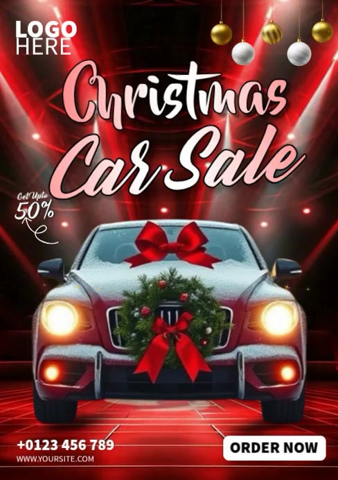 Copy of Christmas Car Sale | PosterMyWall