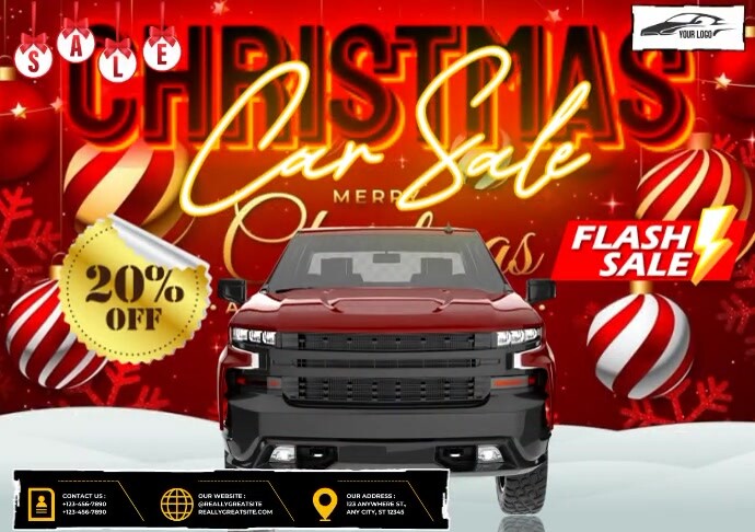 Christmas Car Sale Template | PosterMyWall