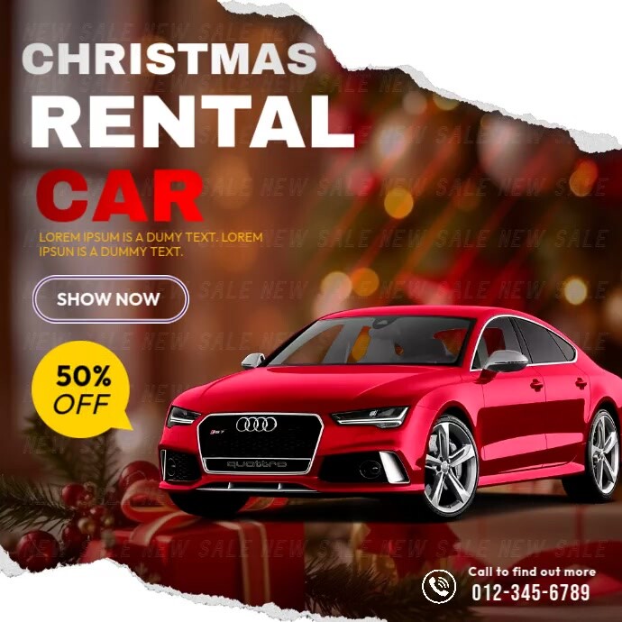 Copy of Christmas Car Sale | PosterMyWall