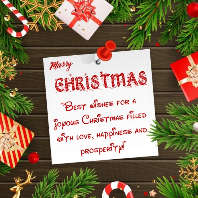 Christmas card, Christmas, Christmas wishes Template | PosterMyWall