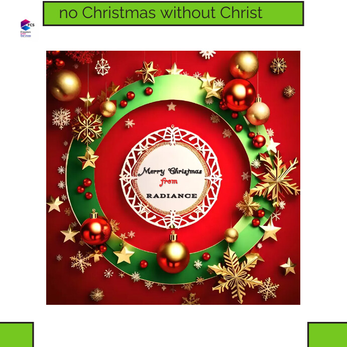 Christmas Card (Round shaped) Template | PosterMyWall