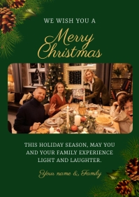 Christmas Family Card A4 Template | PosterMyWall