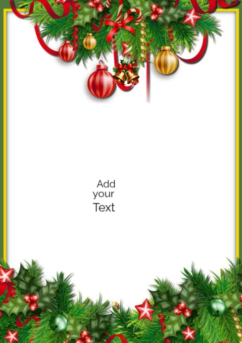 Christmas card background frame Template | PosterMyWall