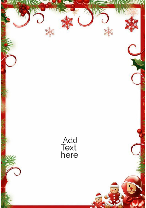 Christmas card background frame Template | PosterMyWall