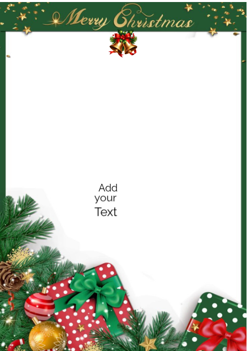 Christmas card background frame Template | PosterMyWall