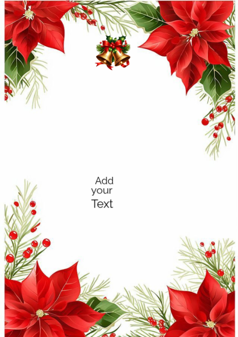 Christmas card background frame Template | PosterMyWall