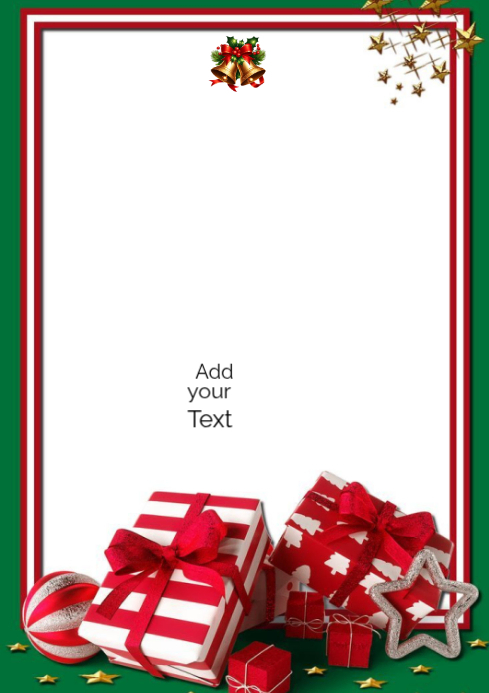 Christmas card background template | PosterMyWall